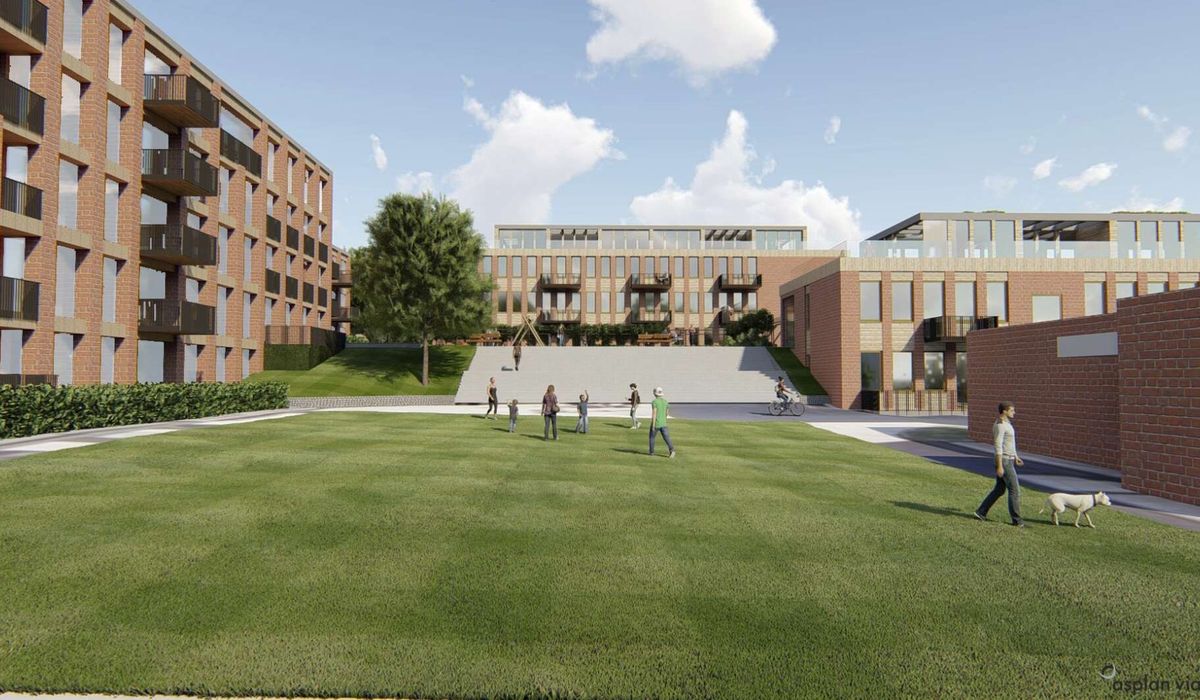 Slik kan det bli: Den gamle skolen skal bli til rundt 100 leiligheter ... Slik kan det bli: Den gamle skolen skal bli til rundt 100 leiligheter ...