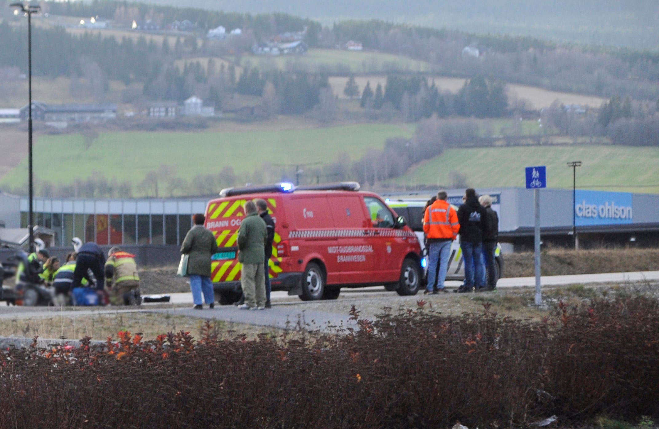 Eldre dame i rullestol ble påkjørt av bil på Vinstra - dolen.no