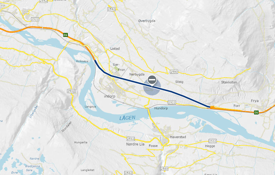 Omkjøring: Stengt veg og tunnel