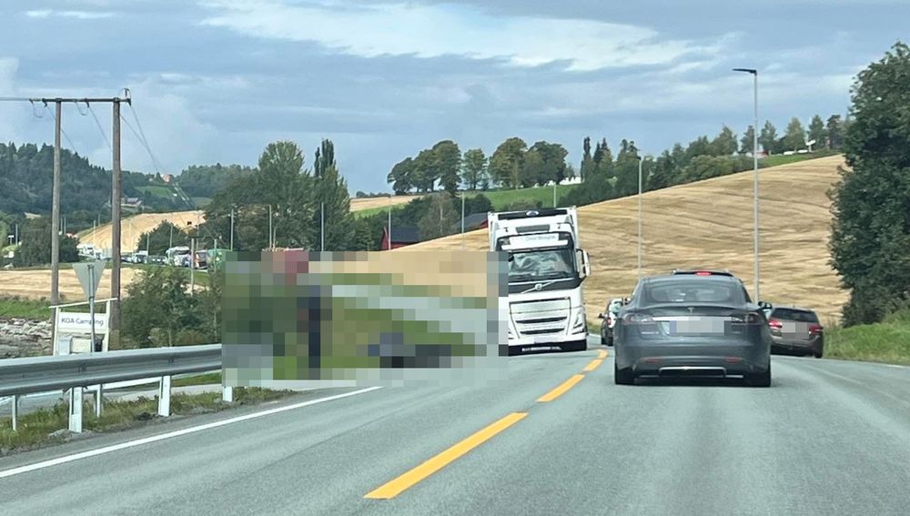 MC-påkjørsel bakfra på E6: – Sendt til sykehus for sjekk - innherred.no MC-påkjørsel bakfra på E6: – Sendt til sykehus for sjekk - innherred.no