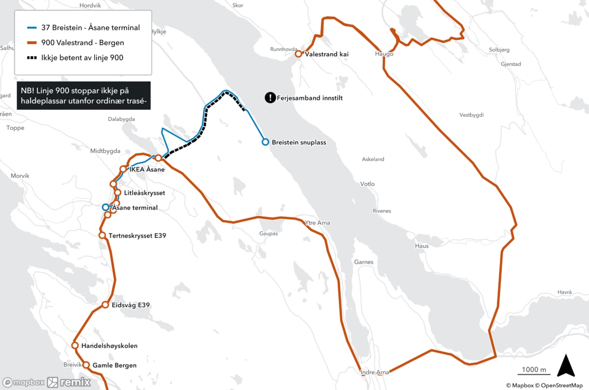 Skyss: 900-buss via Arna - bygdanytt.no