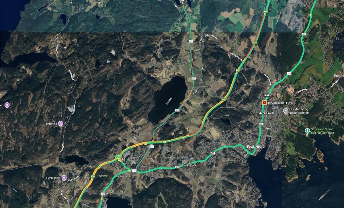 Treg trafikk på E18 - agderposten.no