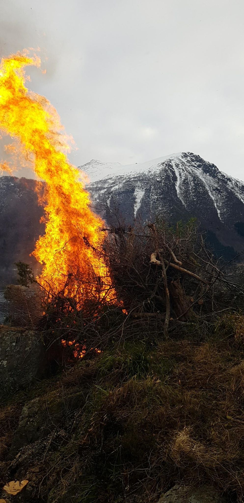 Kontrollert brenning på Raudøyholmen - morenytt.no