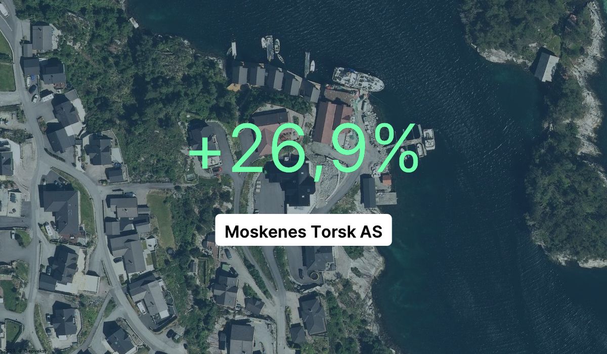Denne kurven er et hyggelig syn for eieren til Moskenes Torsk AS ... Denne kurven er et hyggelig syn for eieren til Moskenes Torsk AS ...