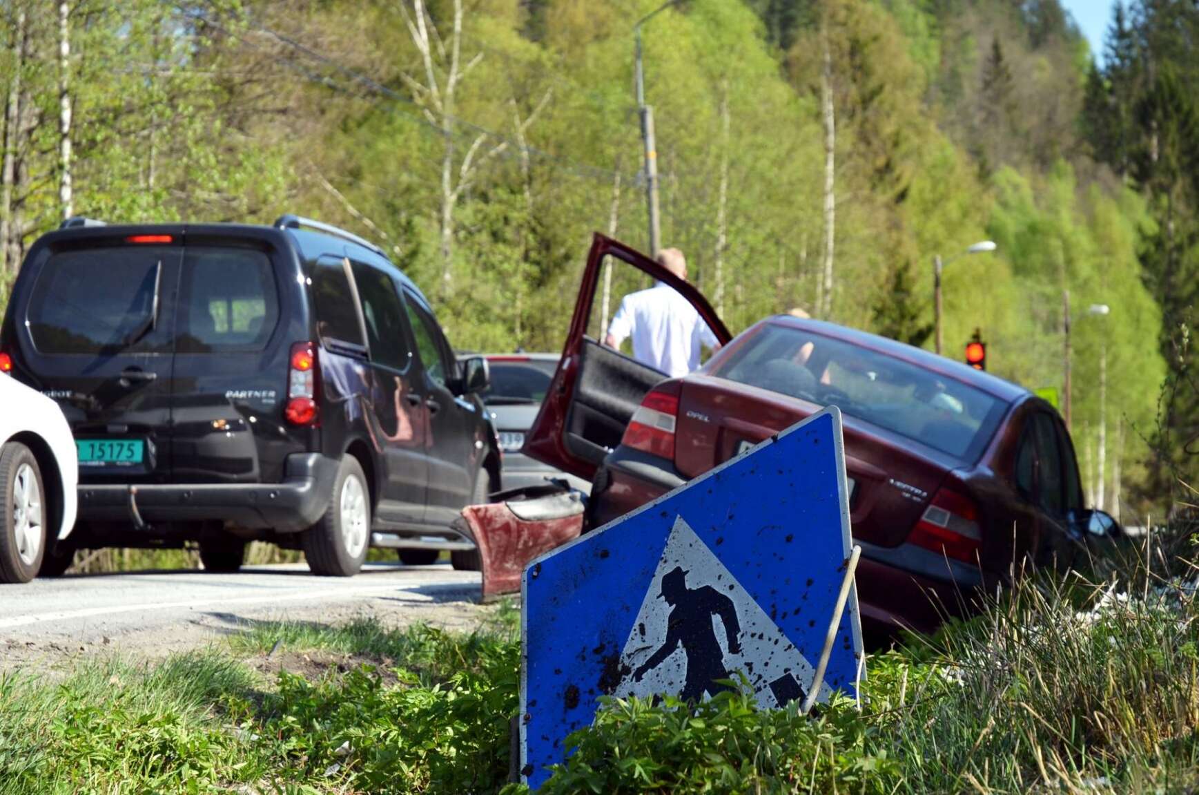 Sovnet bak rattet - endte i grøfta - venneslatidende.no