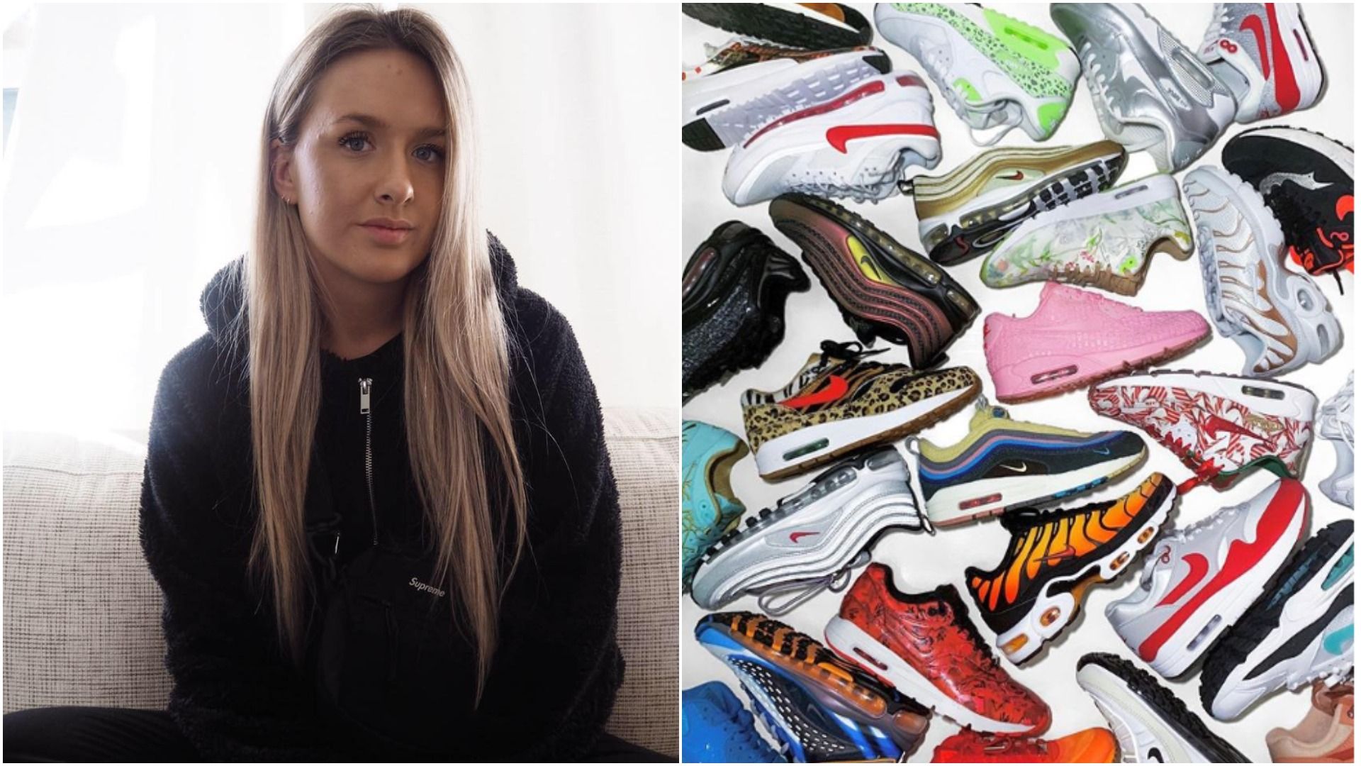 Hanna (20) fra Stjørdal har 200 par med sneakers: - Jeg velger sko før ...