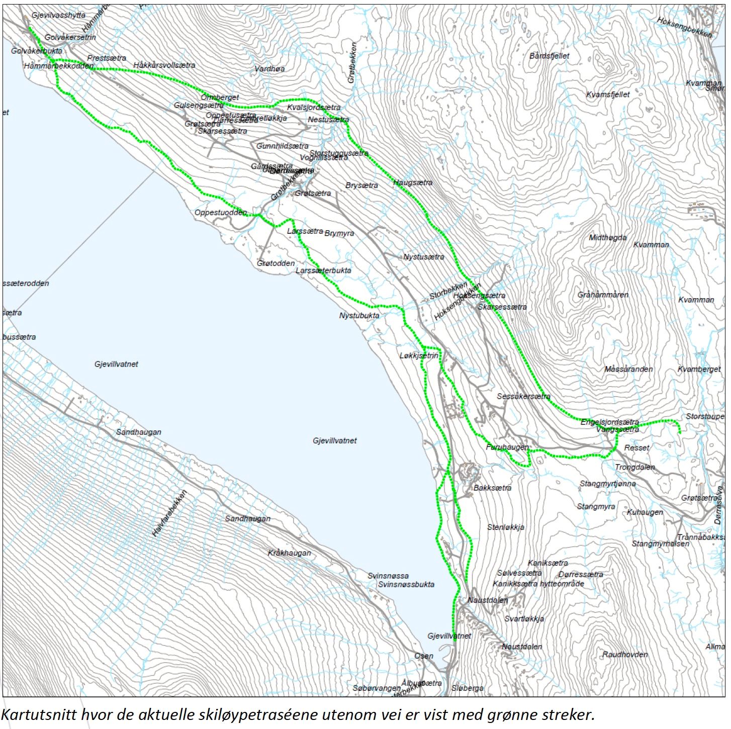 To års utredning i Gjevilvassdalen er over: Her bør skiløypene gå