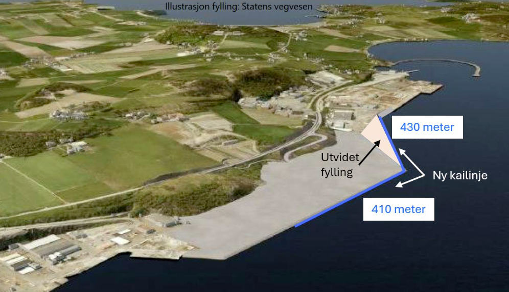 Planlegger utvidelse av havneområdet i Mekjarvik - 840 meter ny kai ...