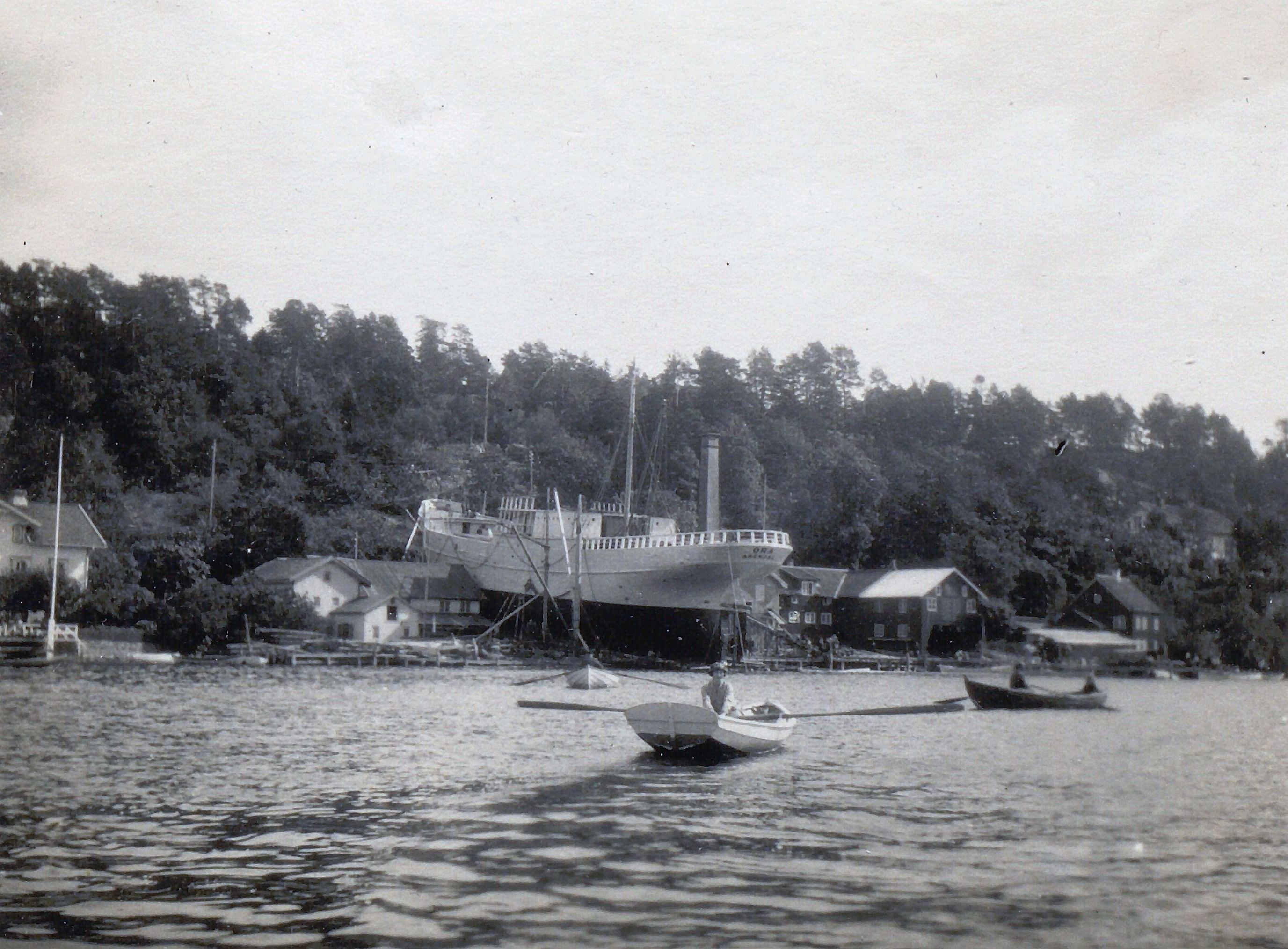 Nå er det 100 år siden siste skip gikk av stabelen her. Verftet er ...