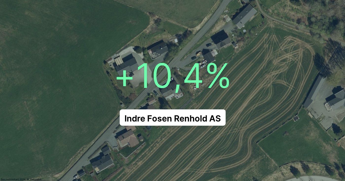 Her er 2023-regnskapet til Indre Fosen Renhold AS - fosna-folket.no
