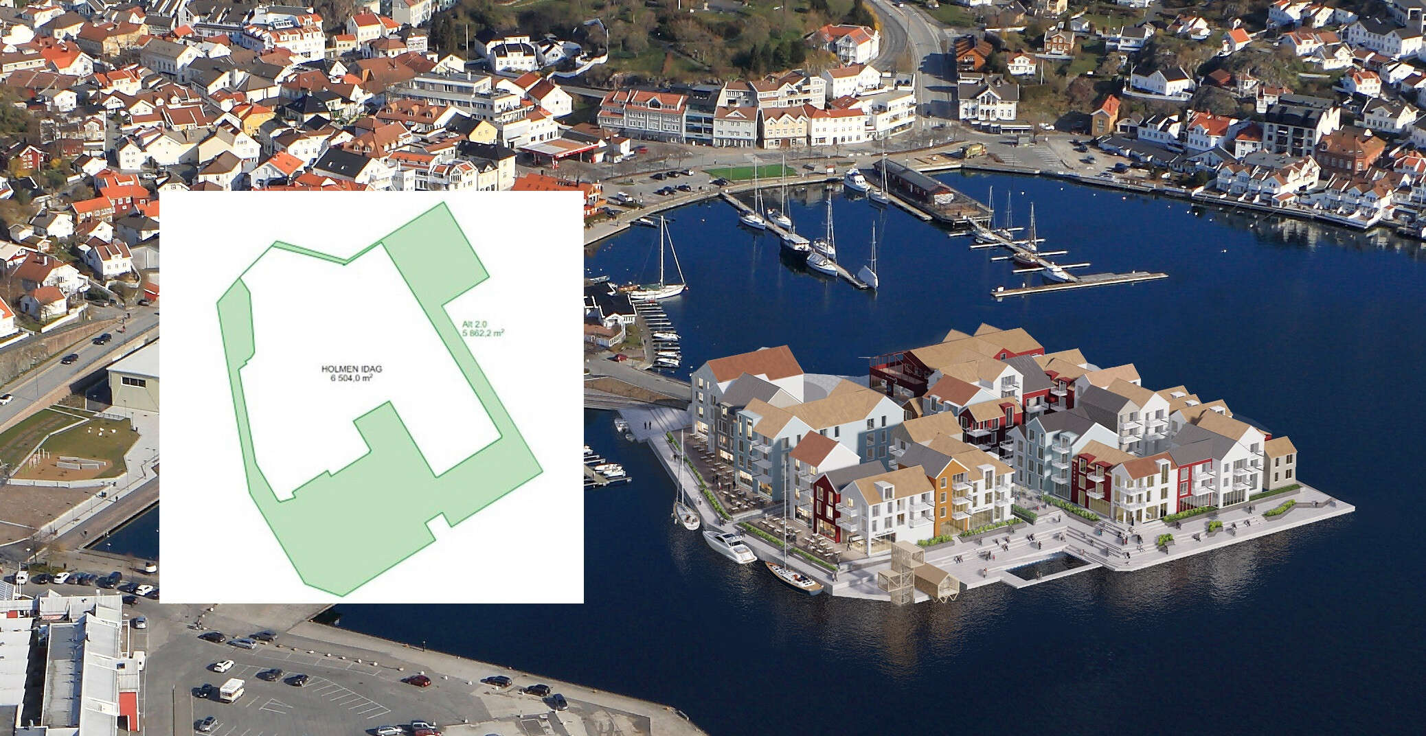 Vil gjøre holmen nesten dobbelt så stor som i dag - gat.no