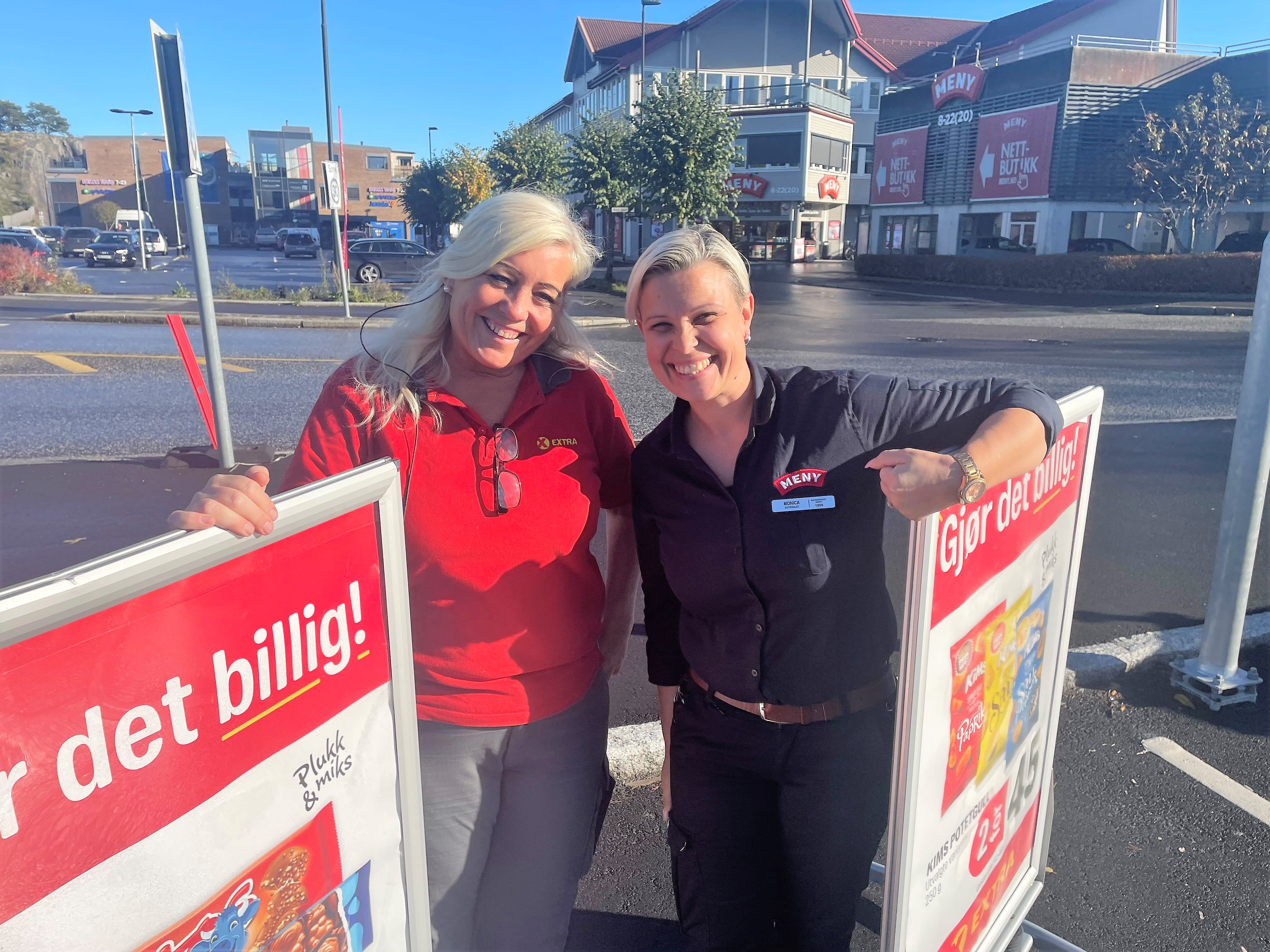 To gode naboer: Lene og Monica er sjef i hver sin butikk - gat.no