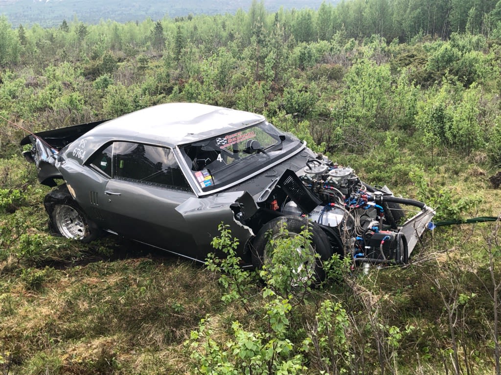 Kjells dragbil rullet rundt i godt over 200kmt: - Jeg hadde flaks som ...