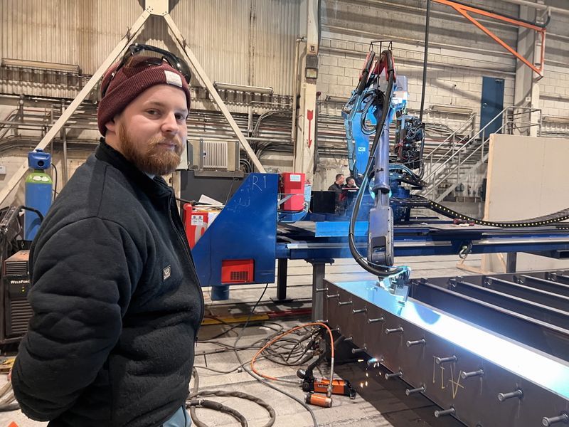 Har fått sving på robotsveisen - vikebladet.no