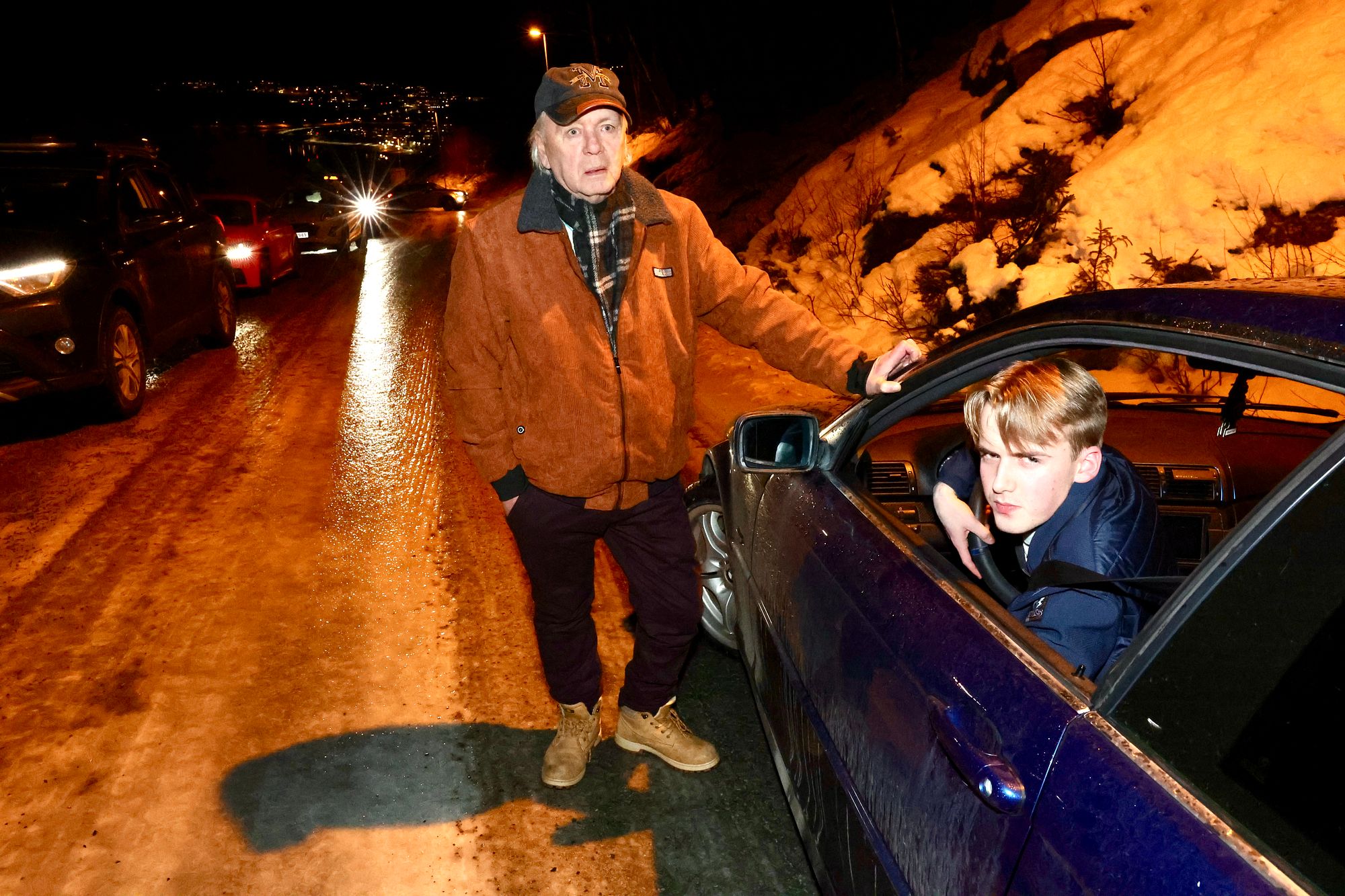 Sto fast på glatta i en time: – Helt fryktelig - innherred.no