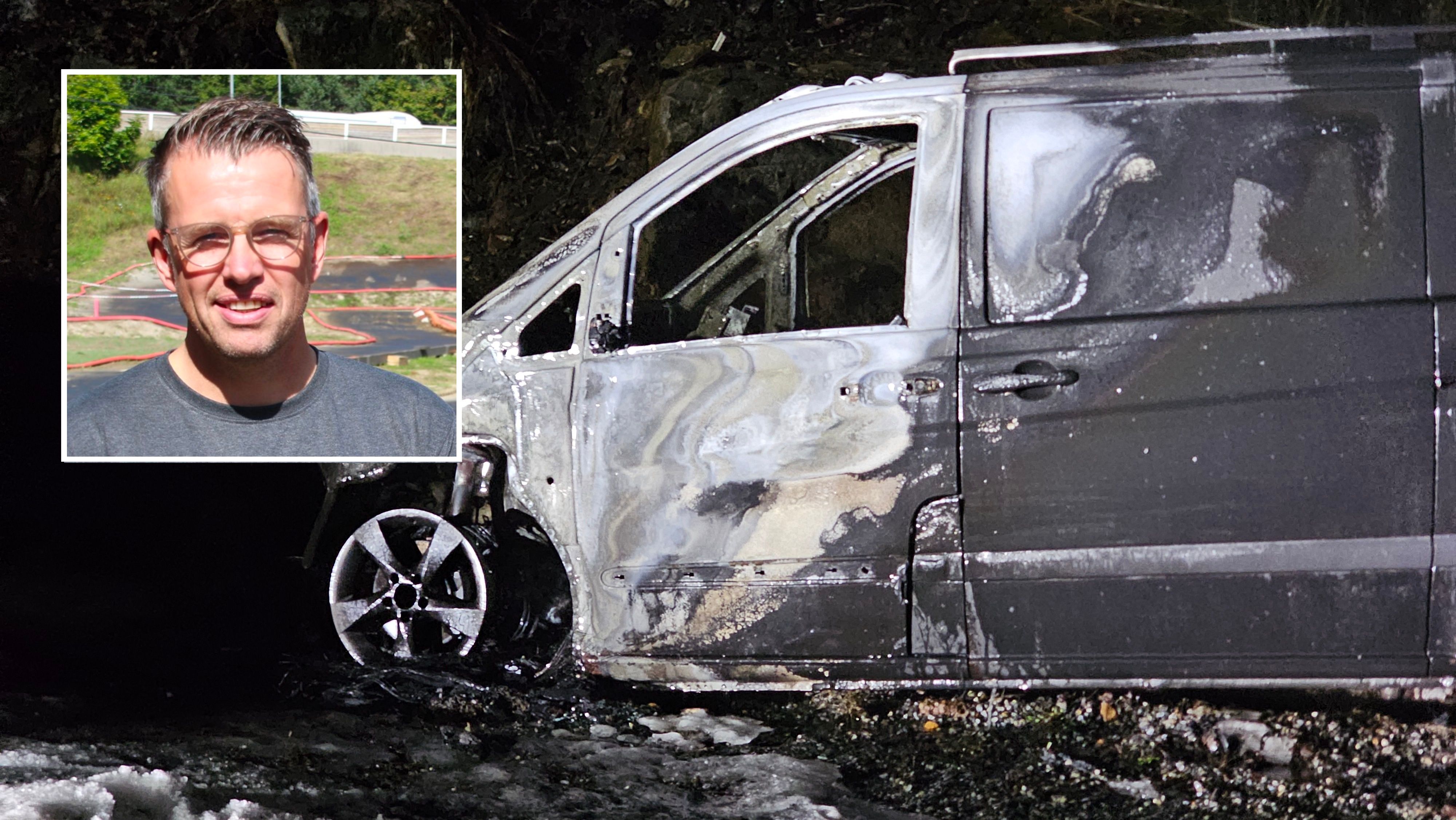 Møtte inferno på utsiden – dyttet bilen vekk - agderposten.no