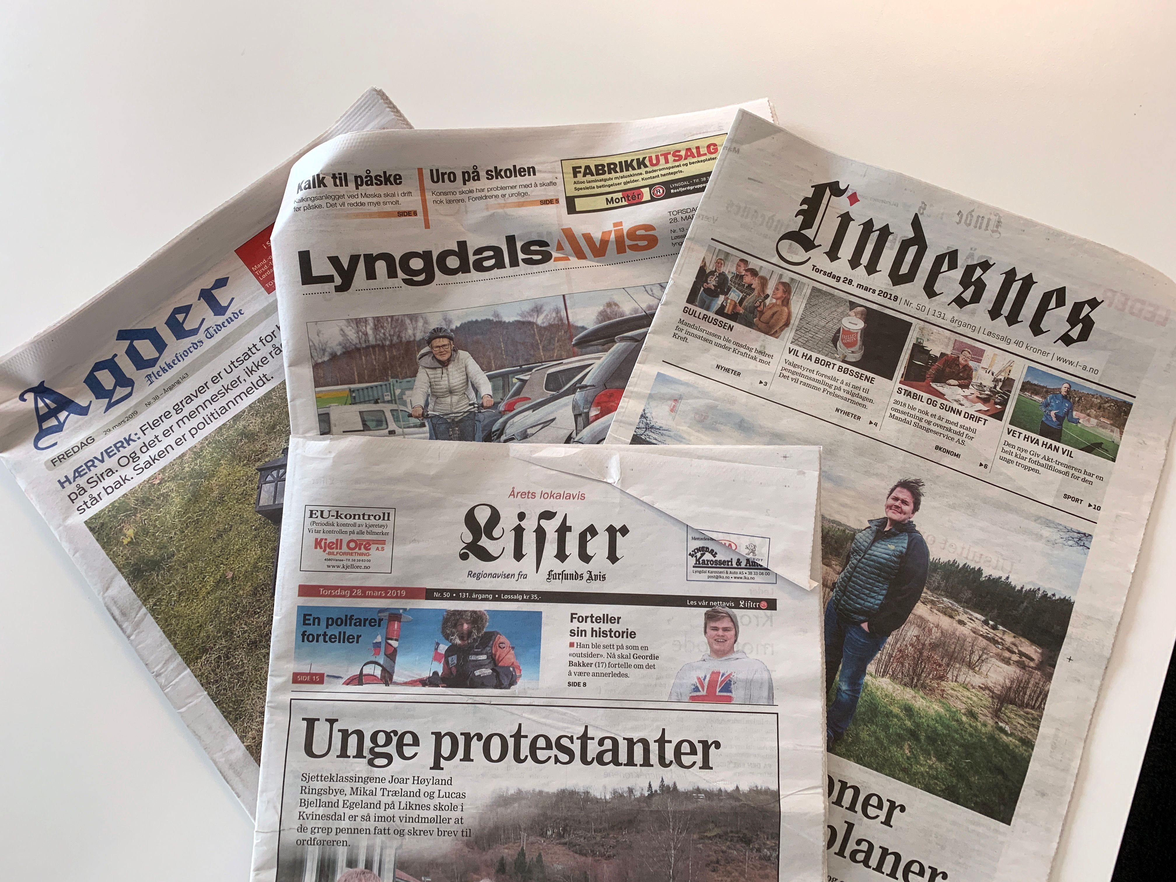 Lokale aviser får pressestøtte - lister24.no