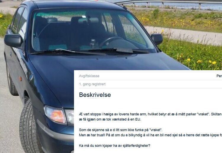 - Bil kamuflert som Mazda selges - vol.no