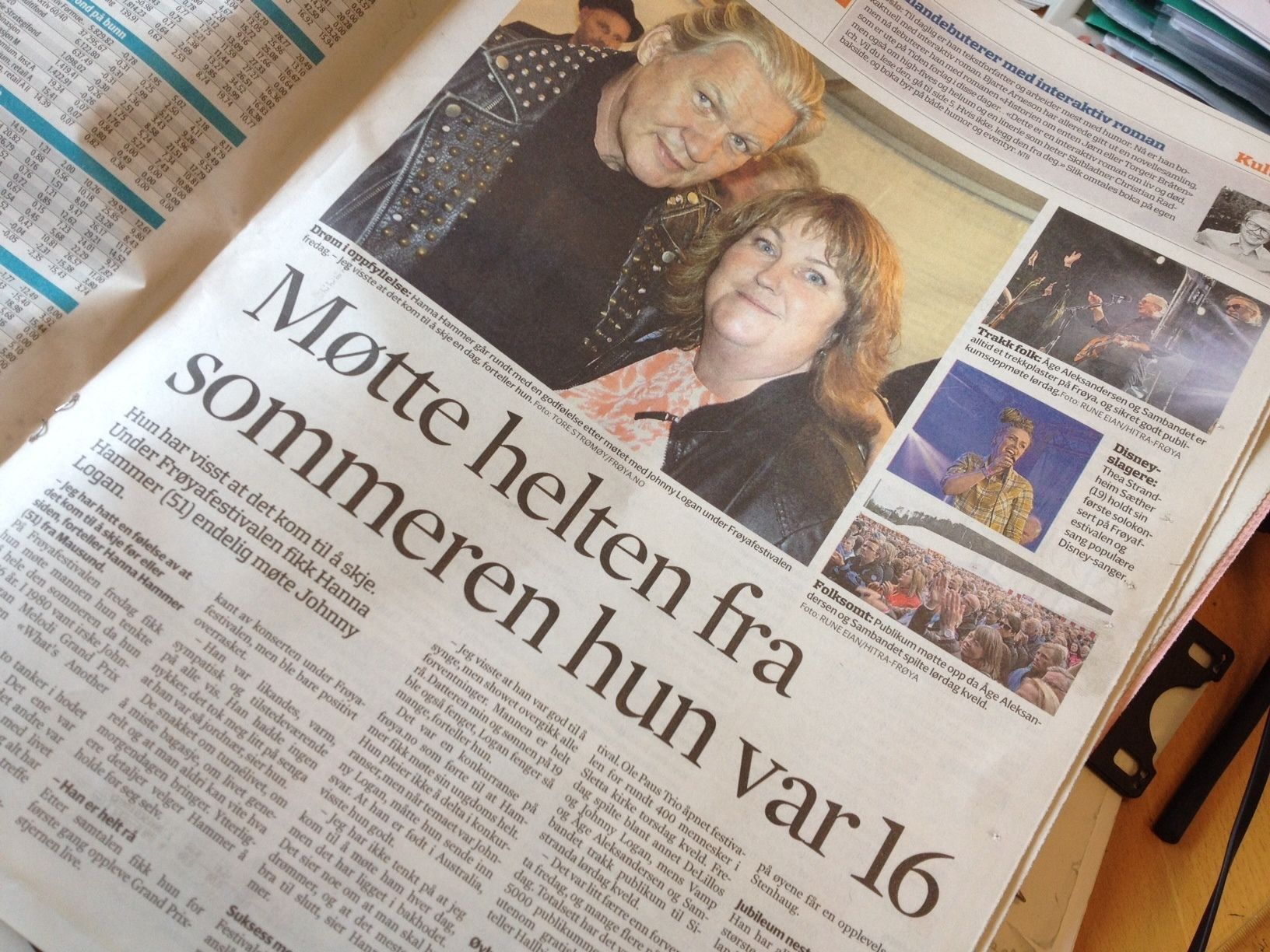 Flere vil høre historien om Hanna og Johnny - avisafroya.no