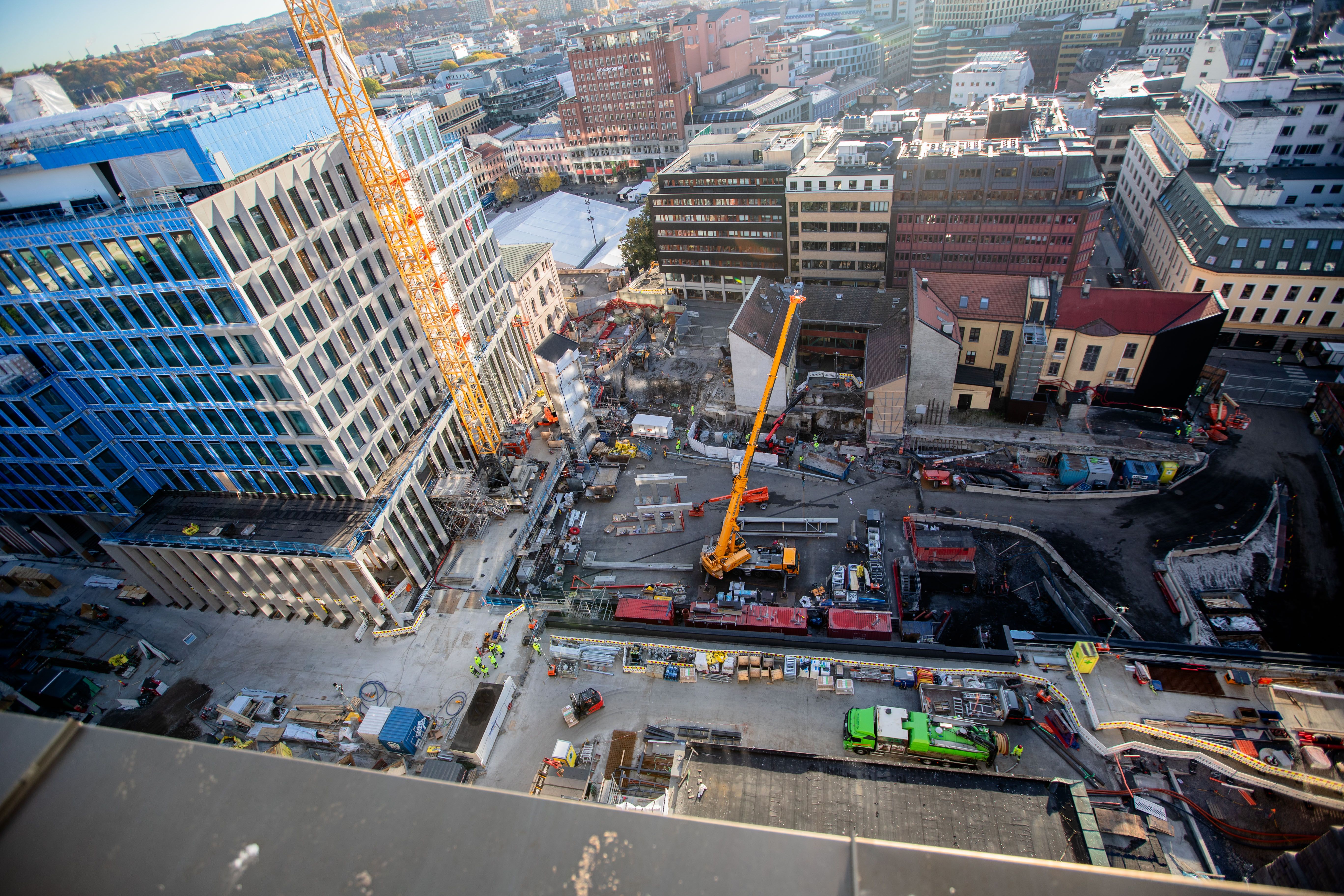 Slik går byggingen av det nye regjeringskvartalet - adressa.no
