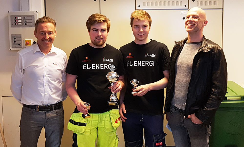 Elektroelevar frå Knarvik vgs til topps - strilen.no