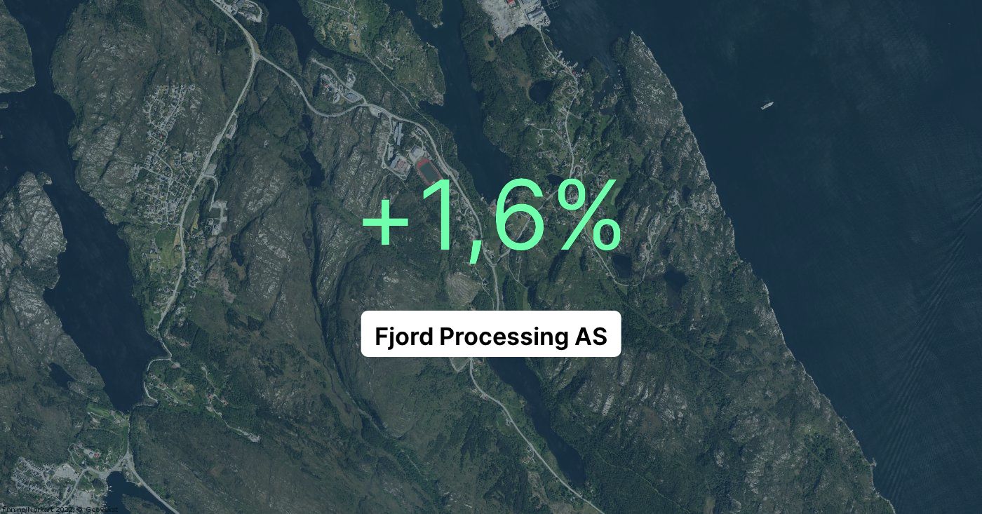 Første hele driftsår for Fjord Processing AS - vestnytt.no