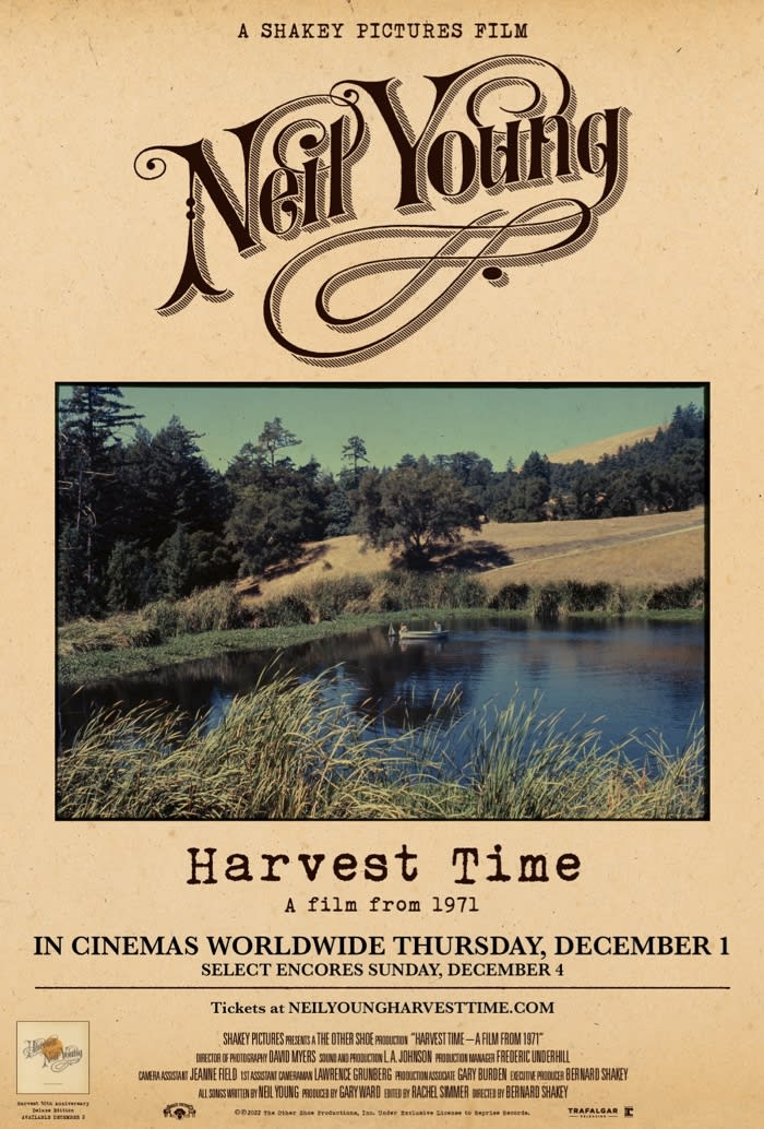 Dokumentar om Neil Young og «Harvest»-innspillingen kommer i desember ...