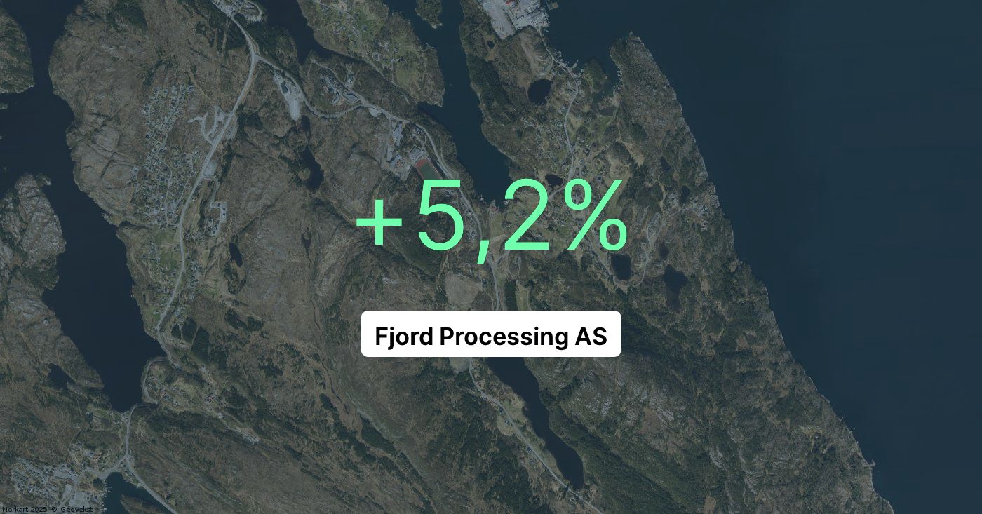 Til tross for røde tall, Fjord Processing AS ser lys i enden av ...