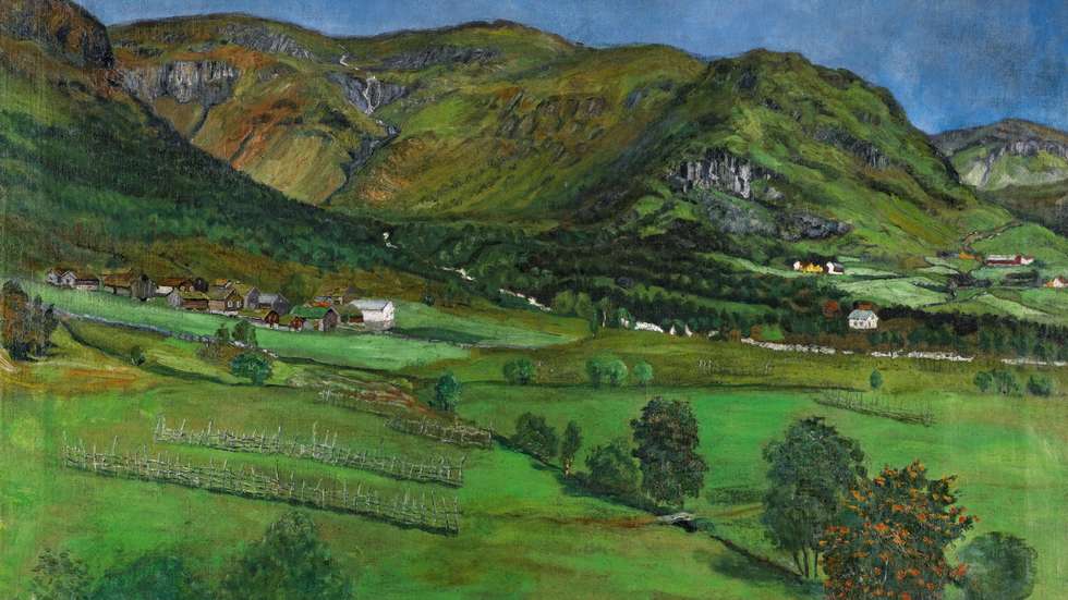 Hittil ukjent Astrup-maleri under hammeren - smp.no