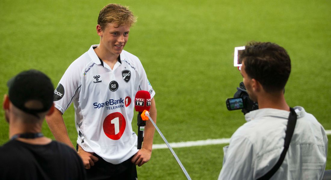 Odd var i ferd med å bli et litt grått lag. En 18-åring fra Kragerø kan ... Odd var i ferd med å bli et litt grått lag. En 18-åring fra Kragerø kan ...