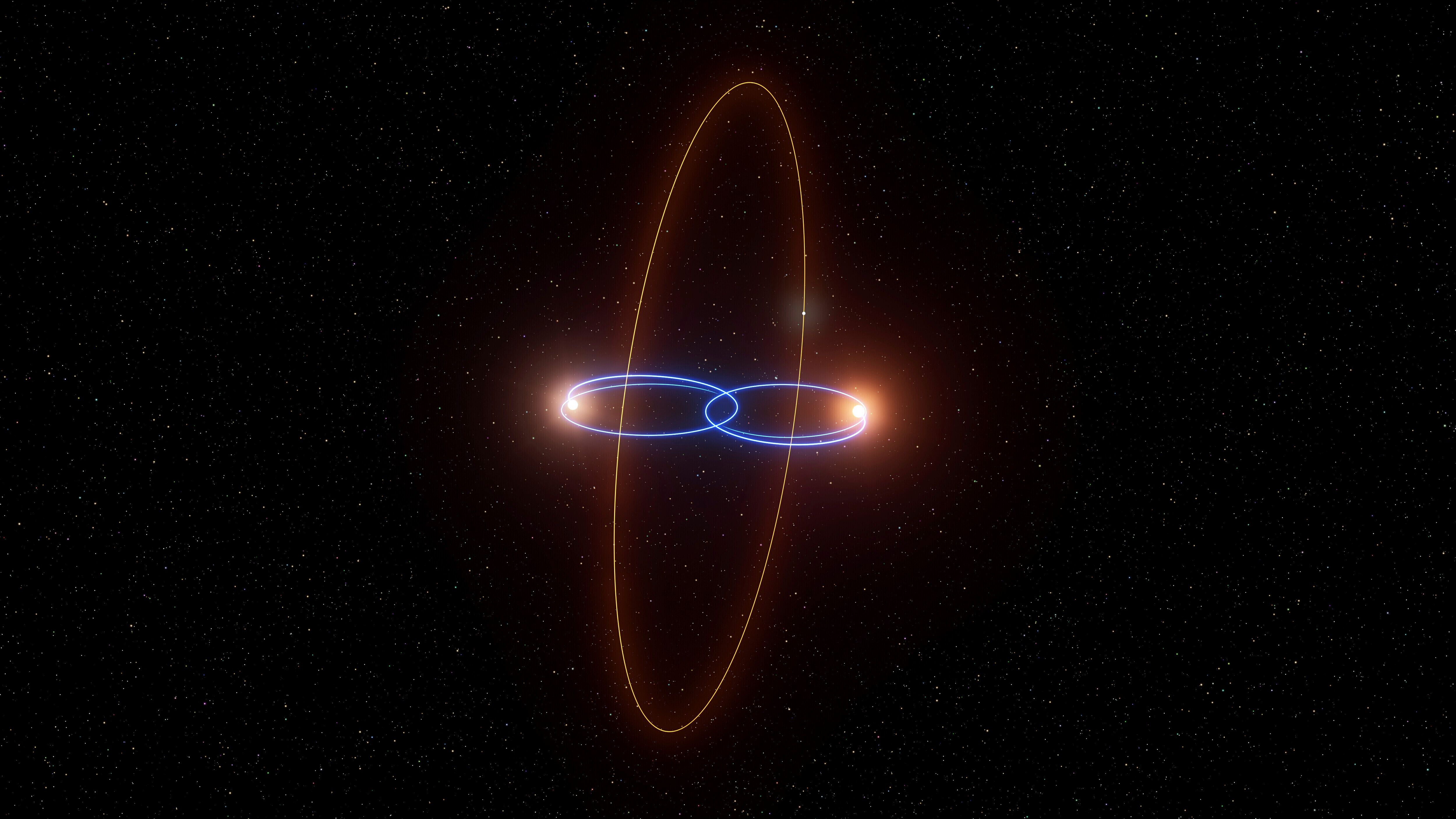 Astronomer fant planet i merkelig bane rundt to nesten-stjerner ...