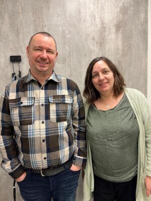 Liz–Mari Vangsvik og nestleder Lars Johnny Pedersen ble begge gjenvalgt ...