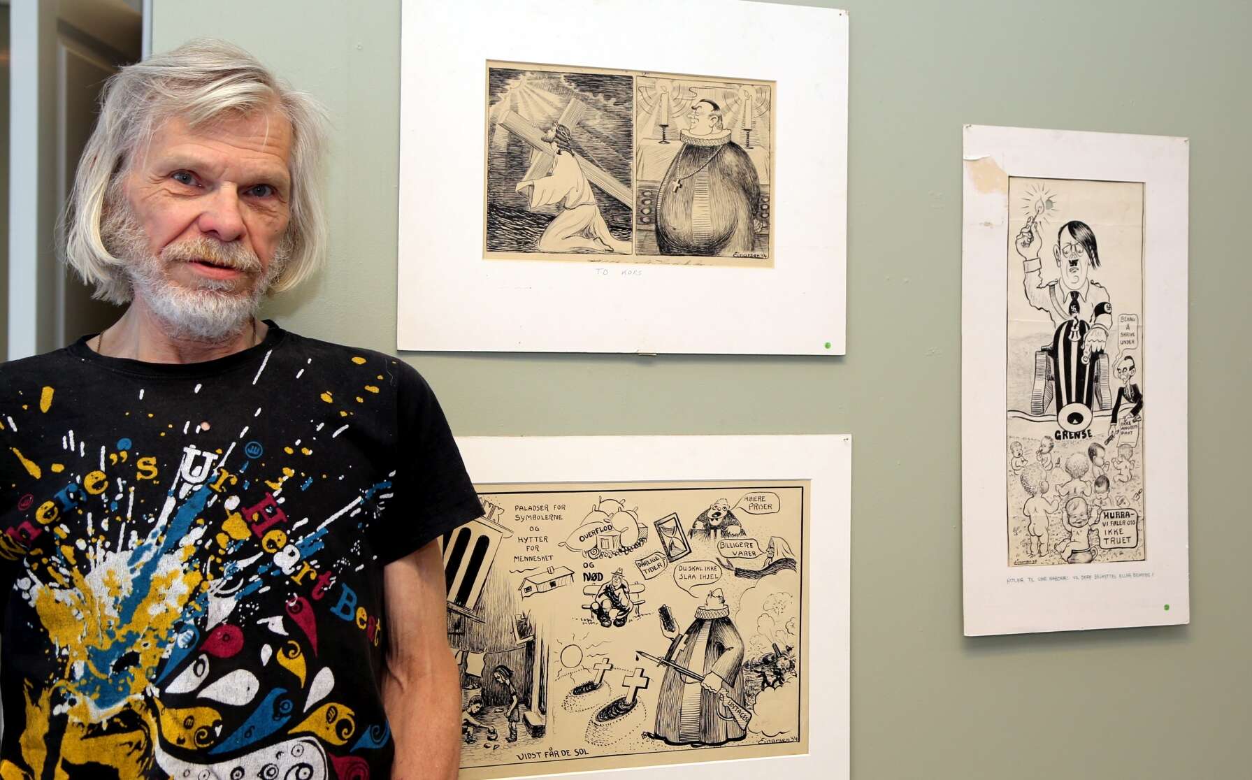 Salt satire på veggen - varden.no