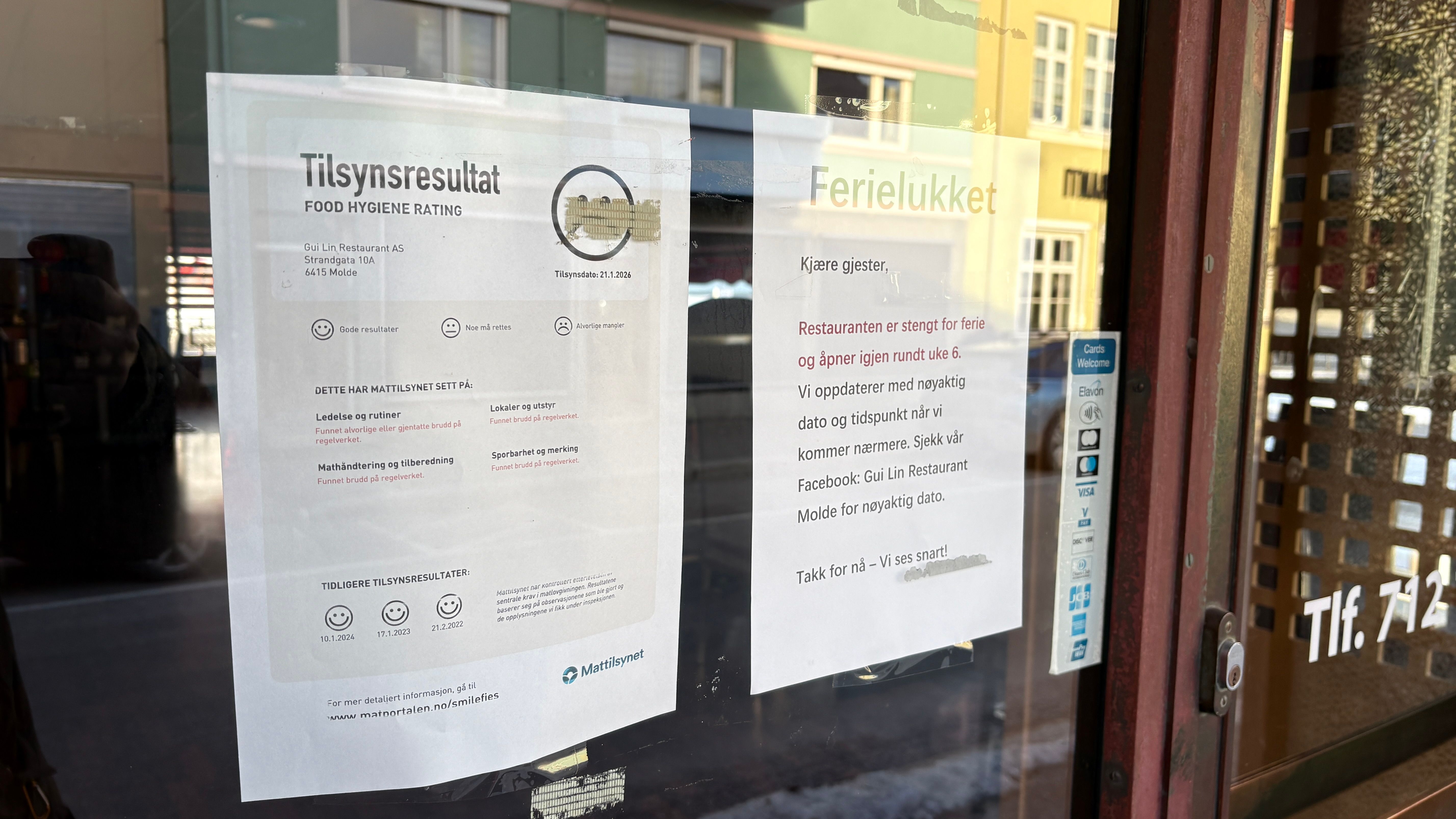 Molde-spisested pålagt å stenge umiddelbart: – Kan gjøre folk syke ...