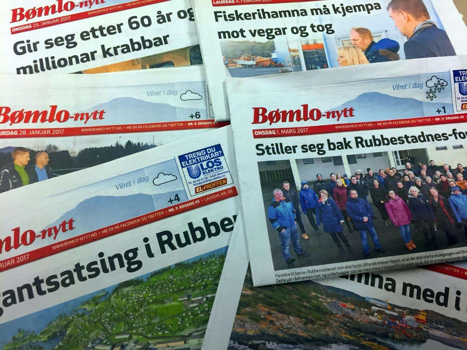 Stadig fleire les Bømlo-nytt - bomlo-nytt.no