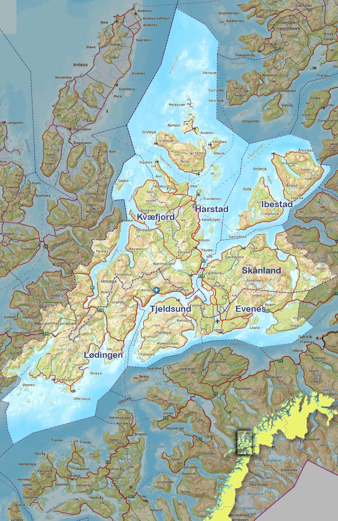 Slik kan nye Harstad kommune bli i framtiden - ht.no