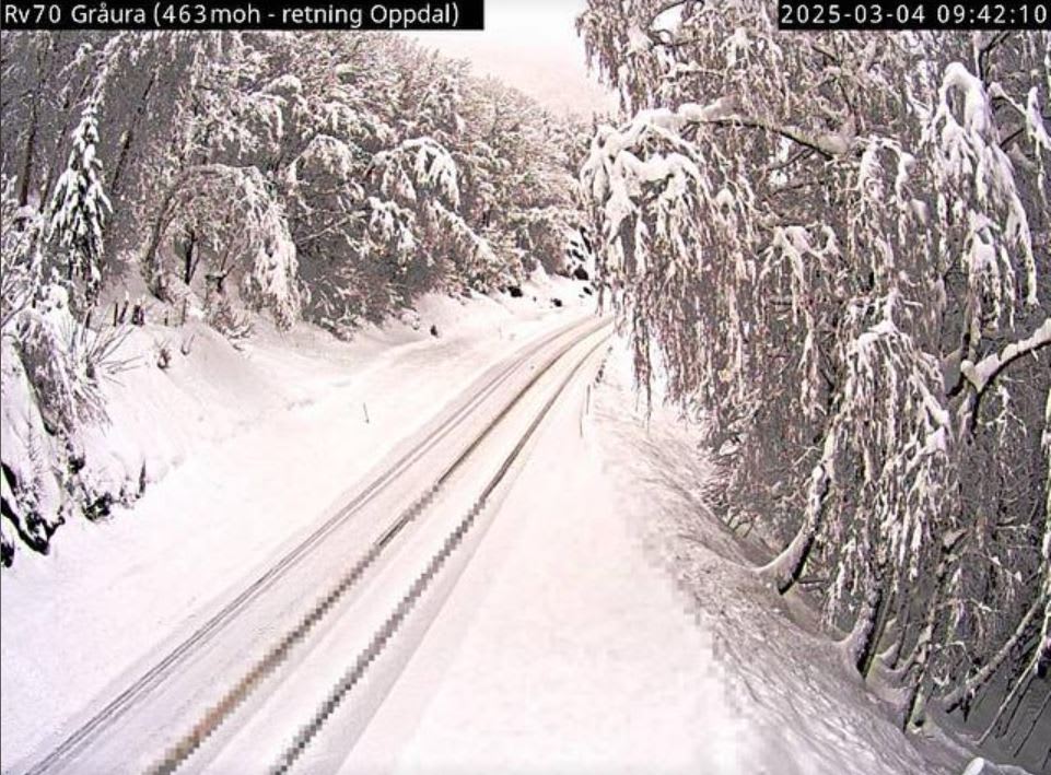 Advarer mot gjenstander på Rv70