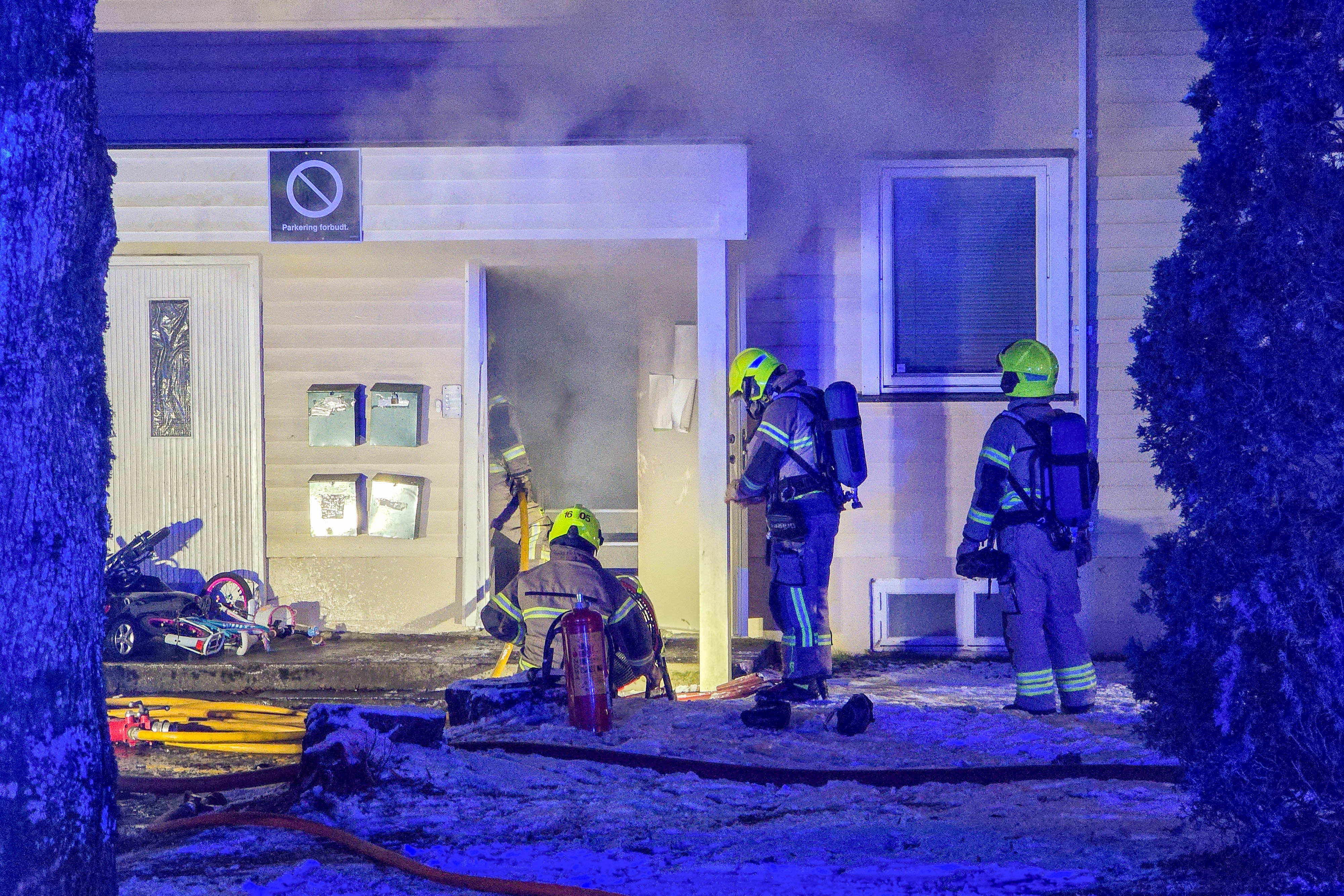 Alle gjort rede for etter brann i Moss – fire barn til sykehus for ...