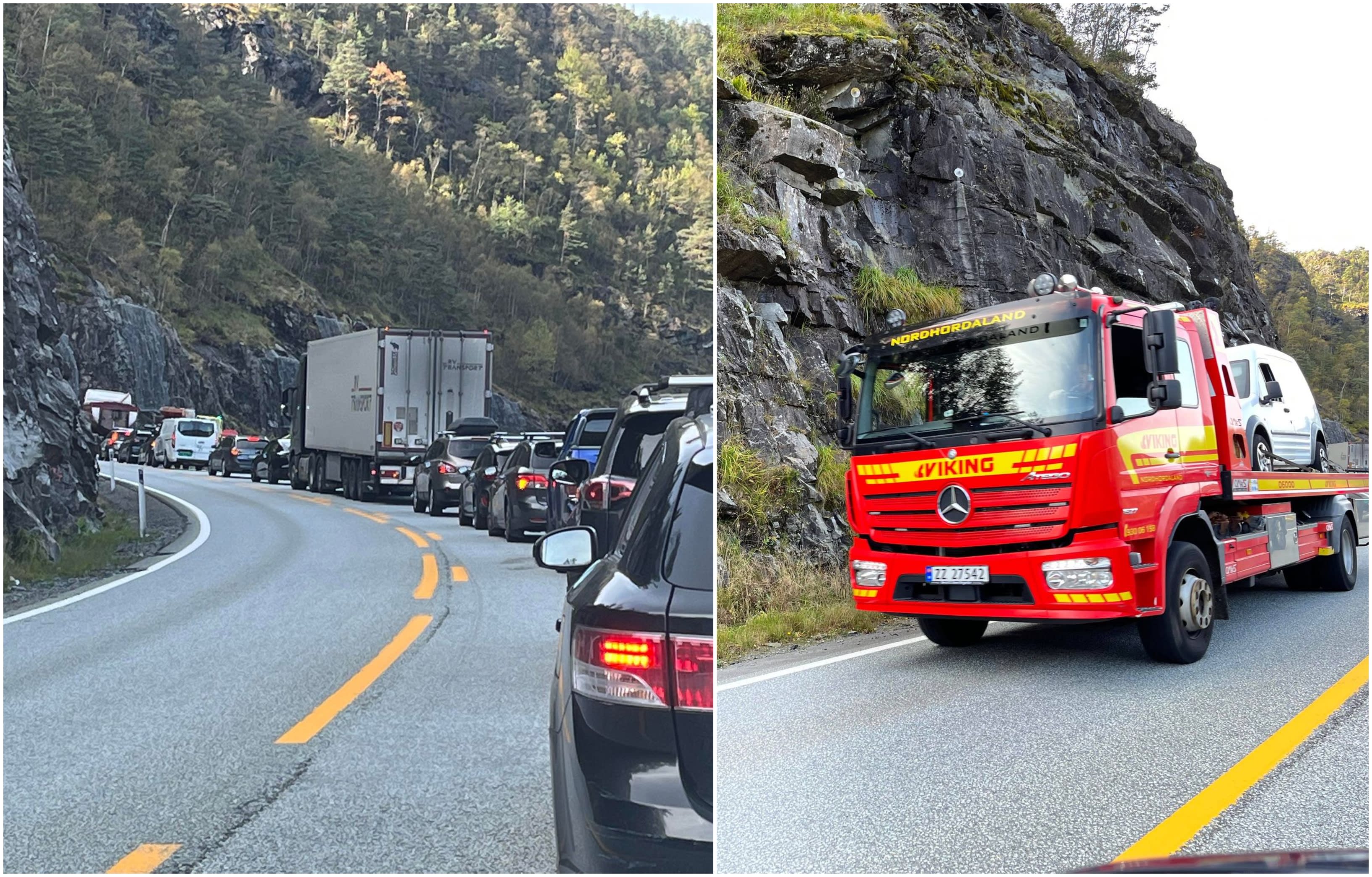 Villmannskøyring på E39 – bilist skal ha krasja i autovern og køyrt gjennom stengt tunnel ...