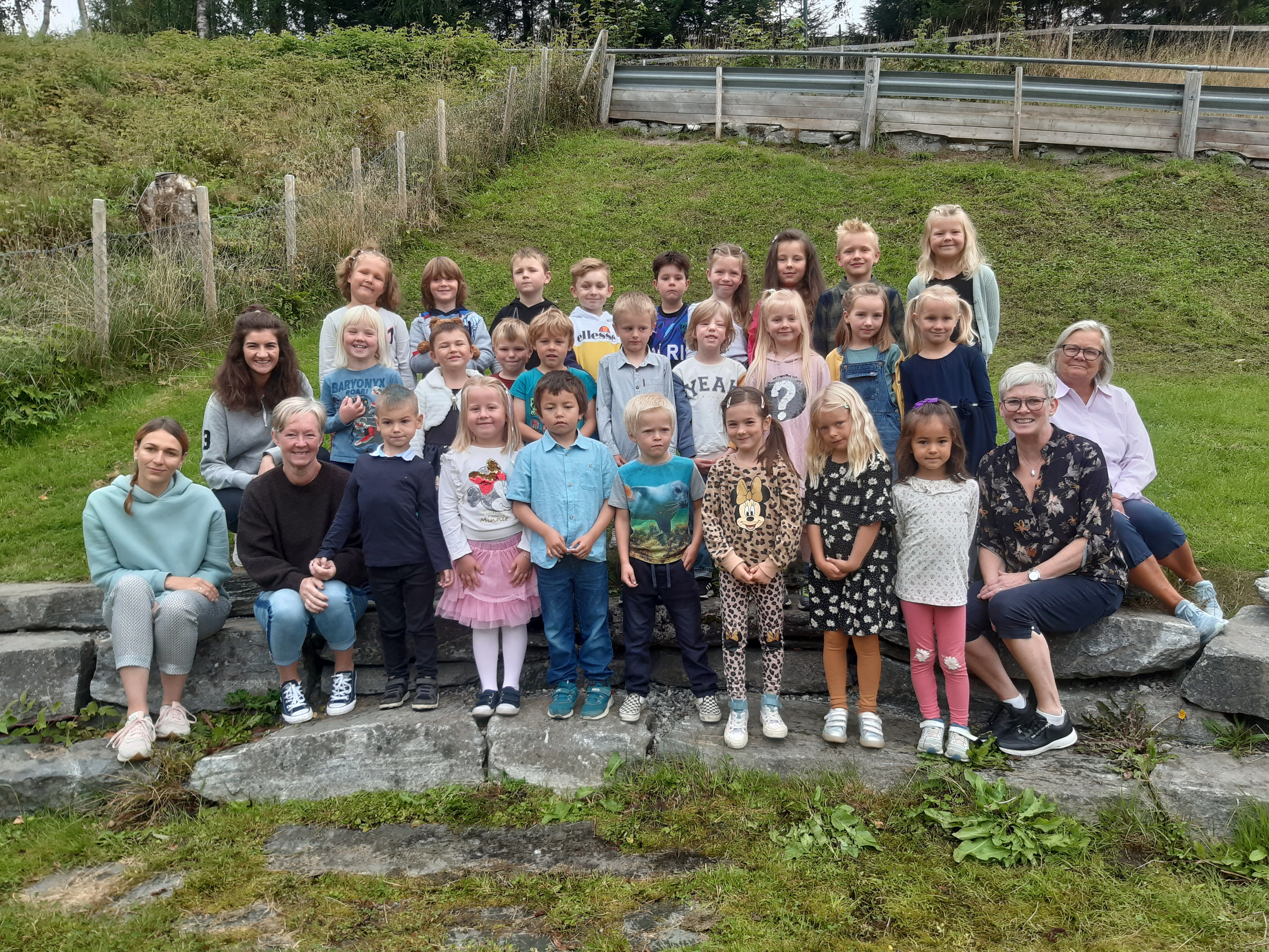 Dette er førsteklassingane ved Ringstad skule - nyss.no