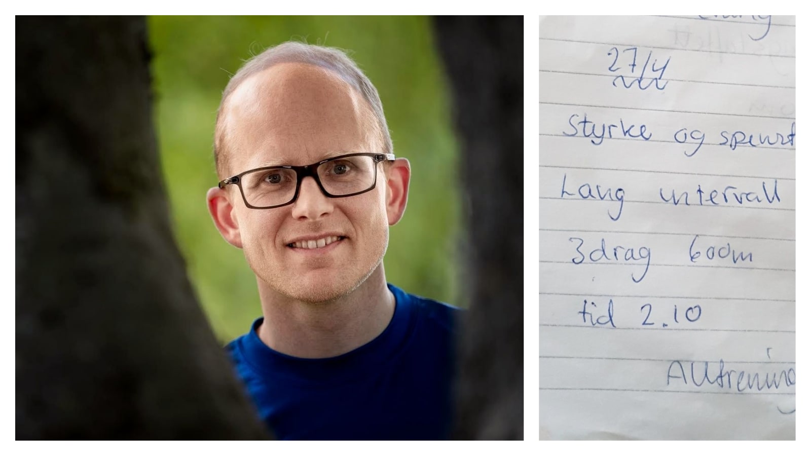 Allerede som barn skrev Øyvind Sandbakk (39) opp treningen sin. Nå blir ...