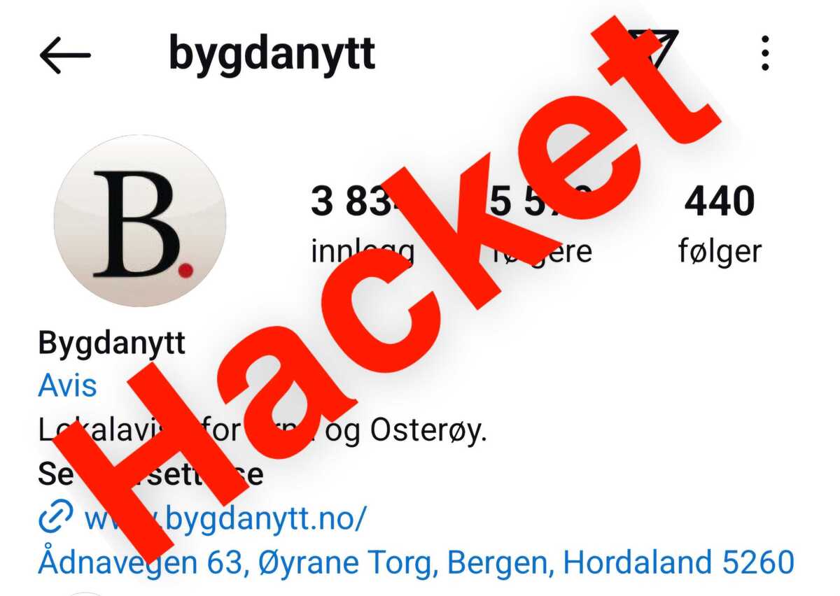 Hacket på Instagram: Slik når du oss - bygdanytt.no