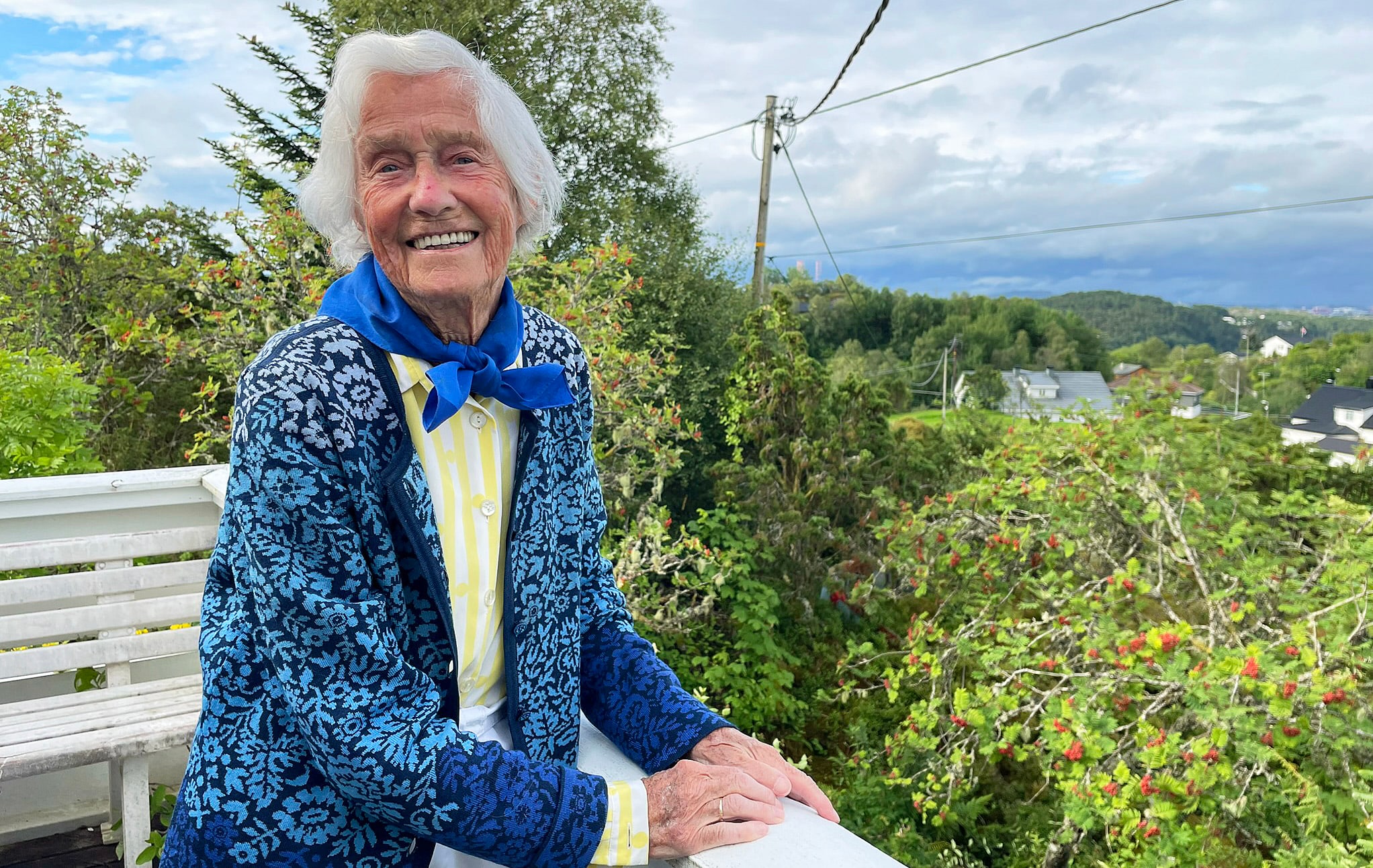 Marta (101) har vært på Davanger hver eneste sommer helt siden 1924 ...