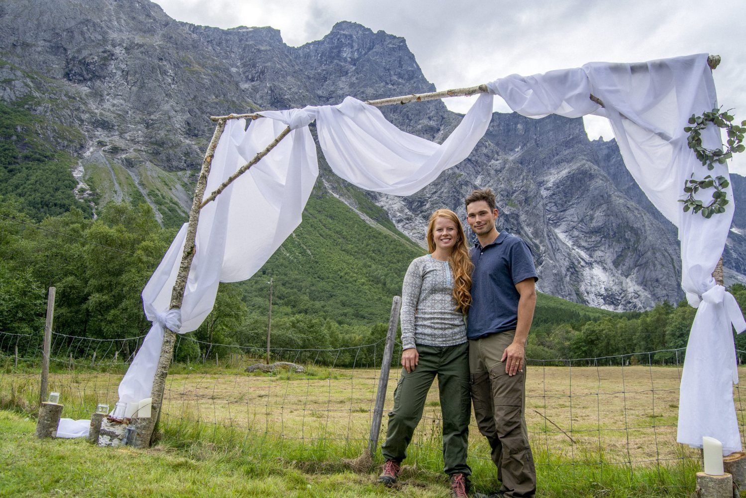 Da Kim Daniel og Julie giftet seg lørdag, var det med Veslemannen som ...