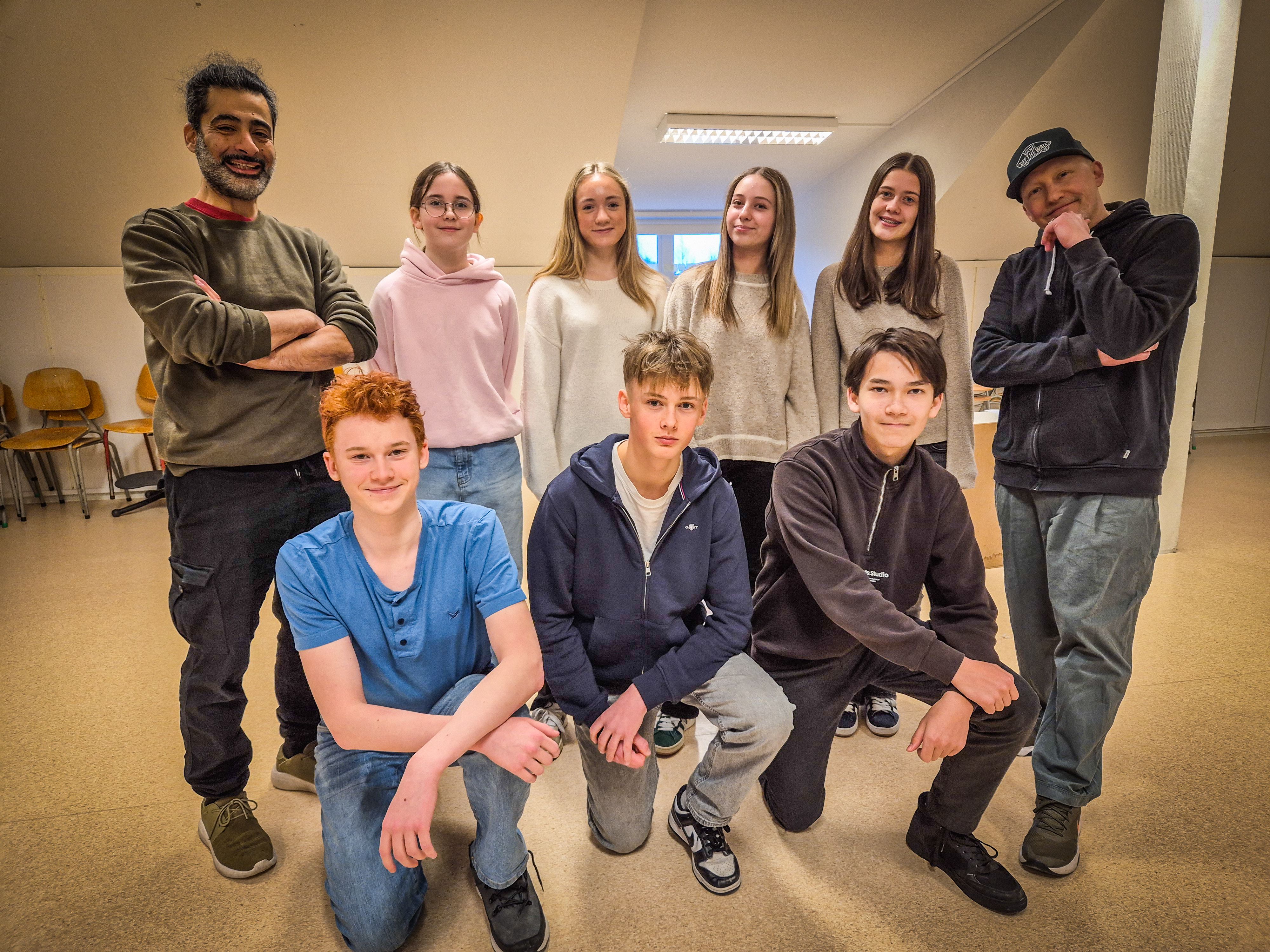 Fekk lage musikkvideo på skulen