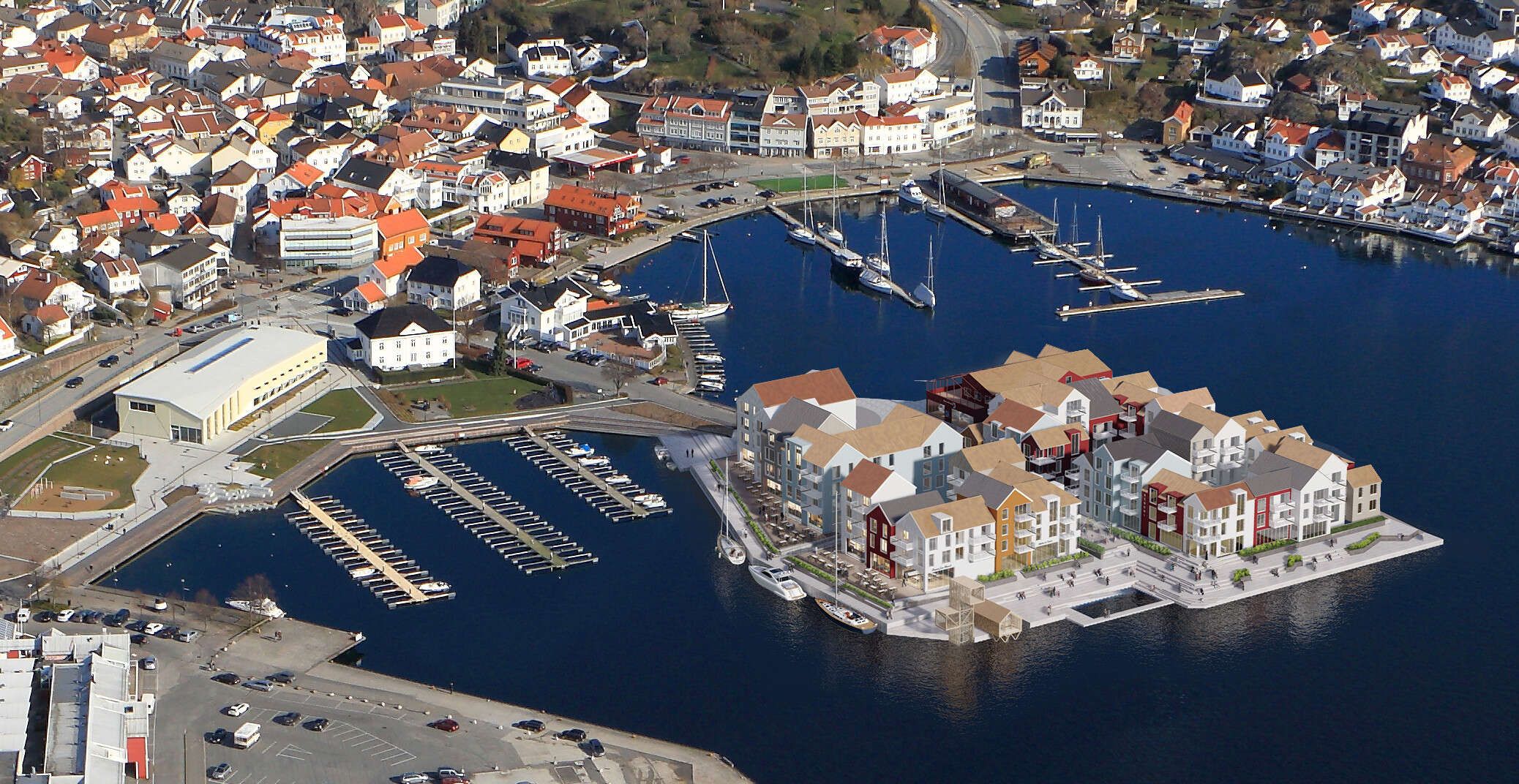 Innbyggerne i Grimstad er ikke opptatt av at det kommer boliger på ...