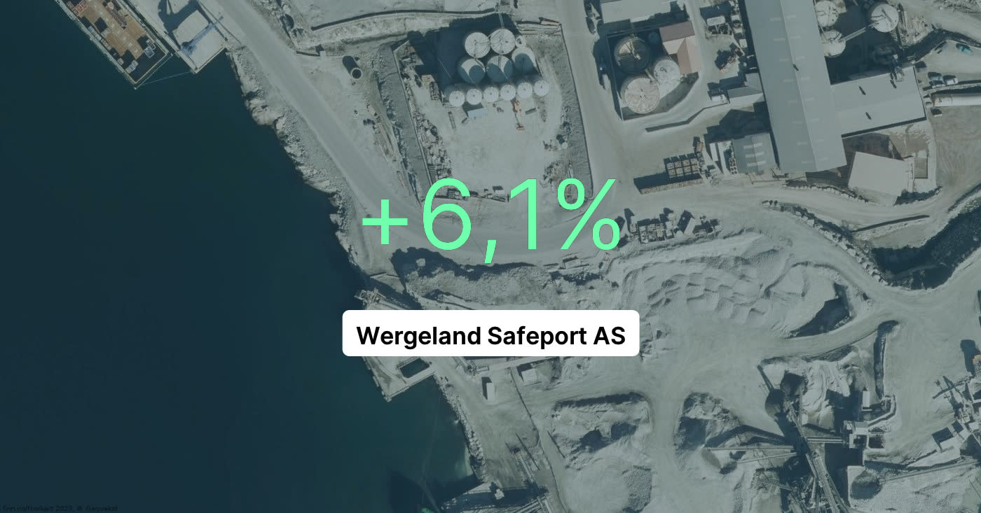 2022-regnskapet til Wergeland Safeport AS er klart. Pilene peker ...
