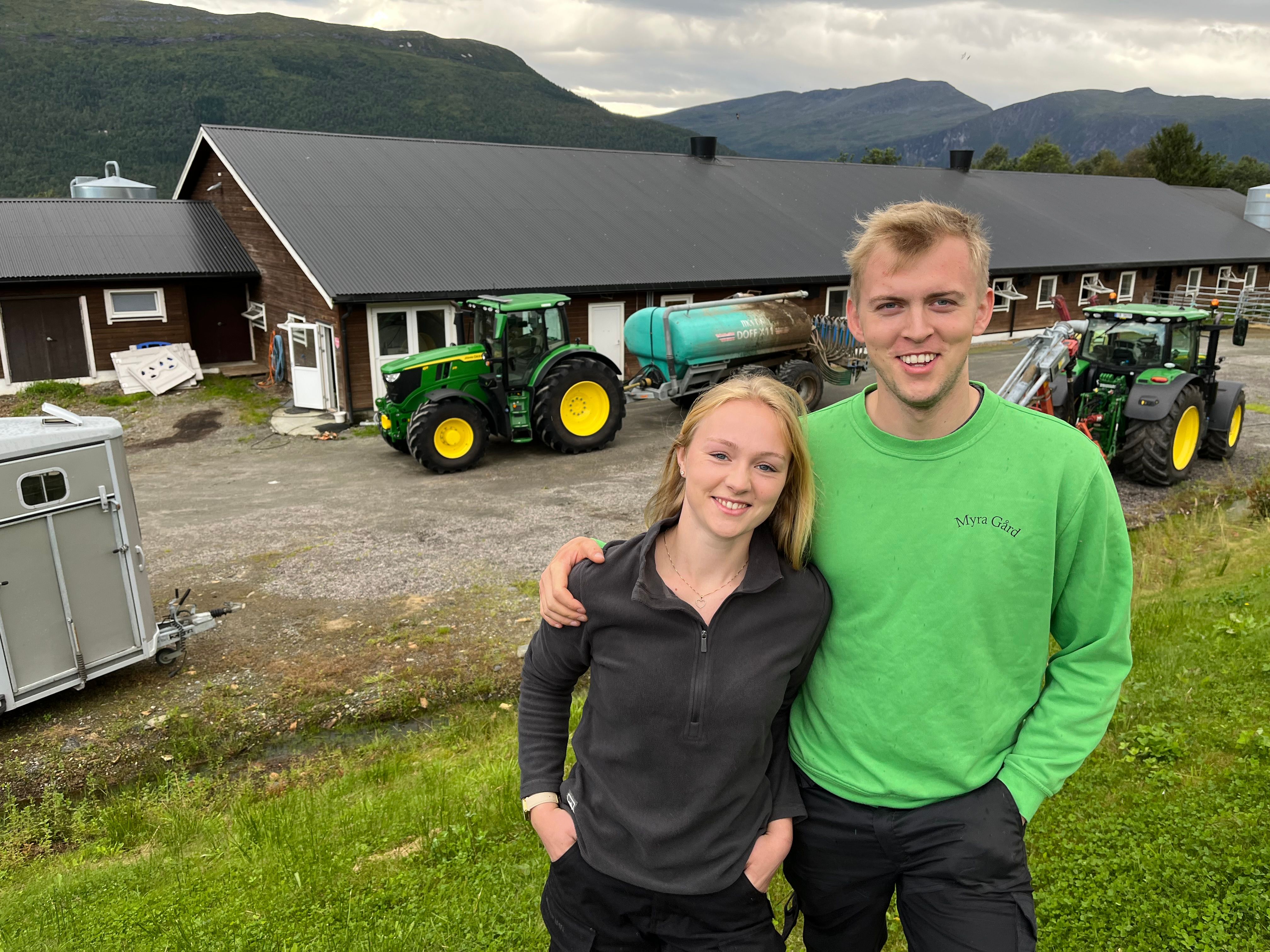 Torunn (20) og Ørjan (21) driver hver sin store gård: – En drøm å være ...