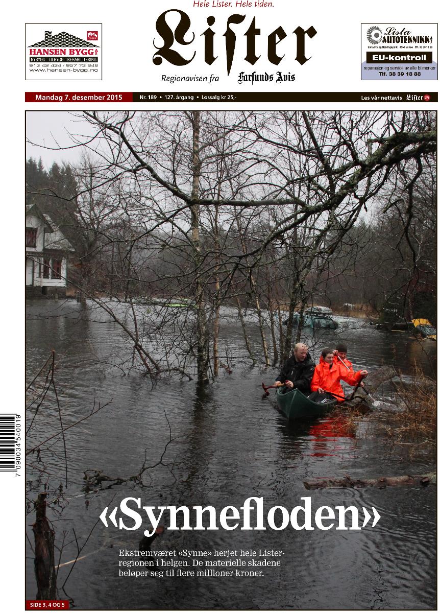 Årets avisforside? - lister24.no