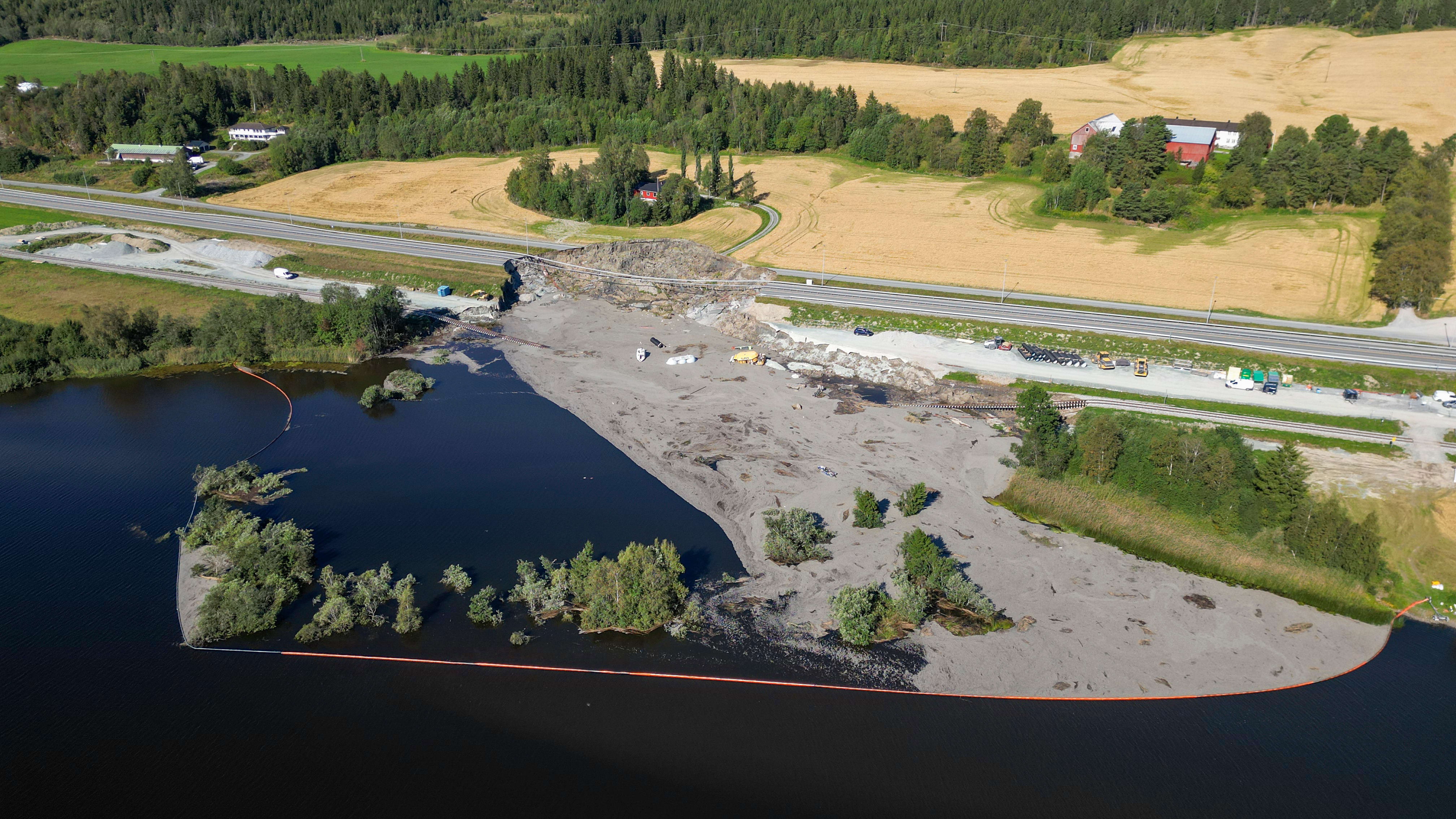 Skredet i Levanger får ytterligere konsekvenser for trafikken
